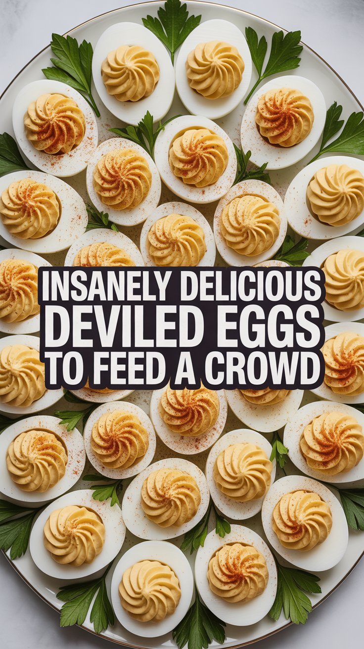 Deviled Eggs Party Platter Recipe - Samantha Lila